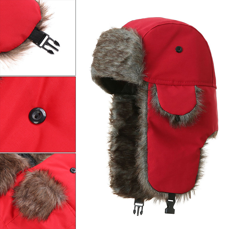 Marbit Men's Winter Trapper Aviator Trooper Earflap Warm Russian ...