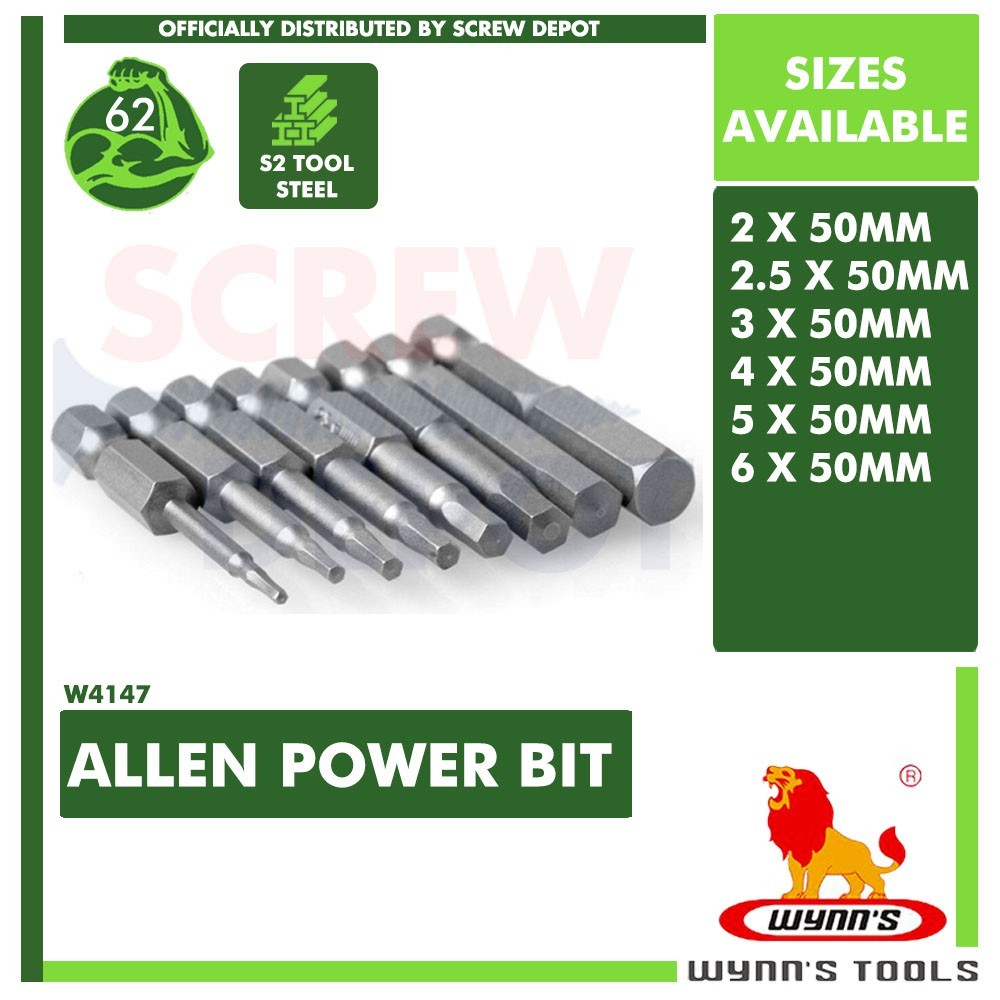 1PC Wynns Allen Power Bit / Screw Depot | Shopee Philippines