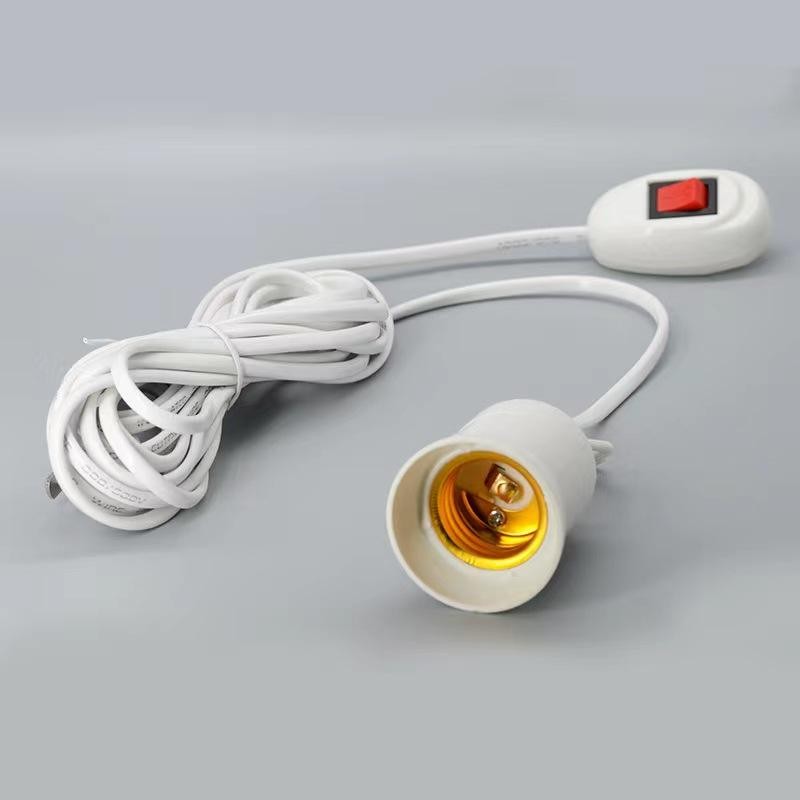 3M/5M/10M E27 Lamp Holder with Switch Light Bulb Extension with Socket ...
