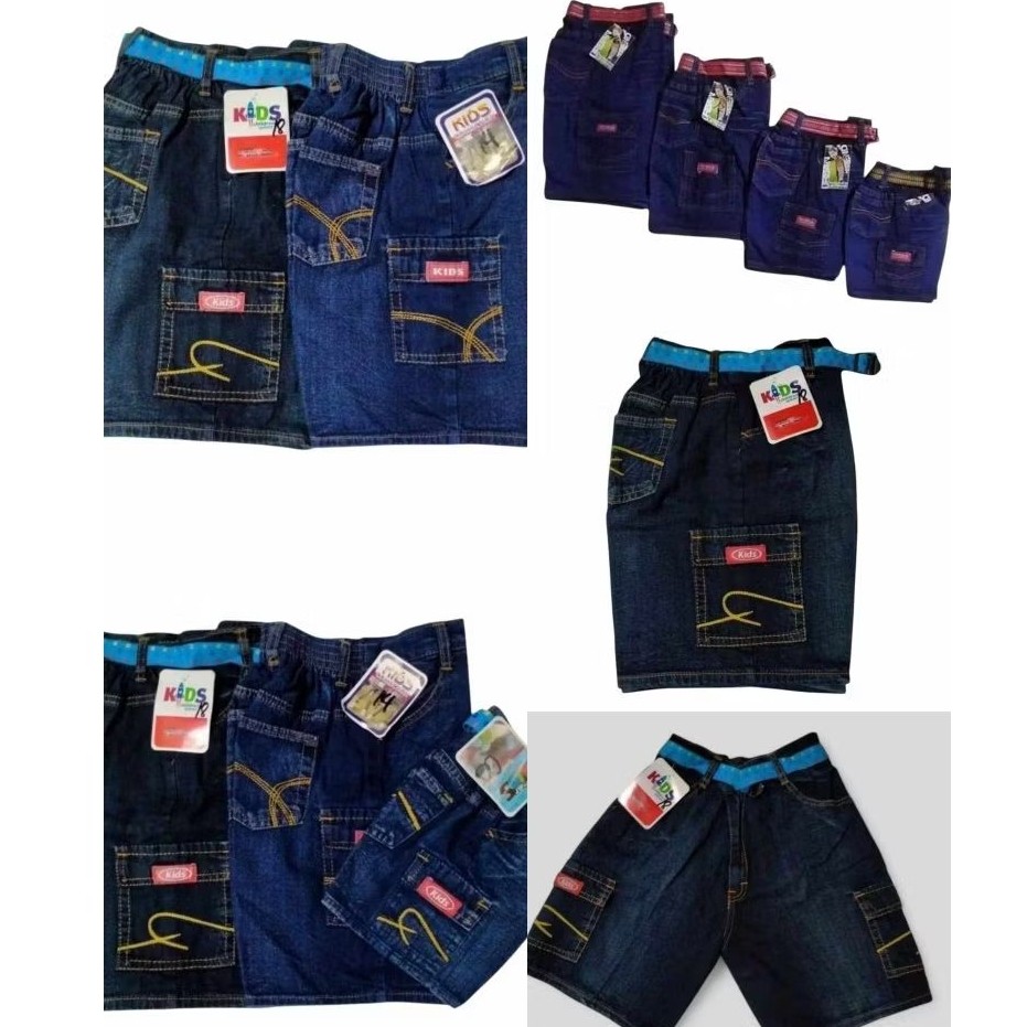 6 Pocket Maong Short For Kids (1to12 yrs old) | Shopee Philippines