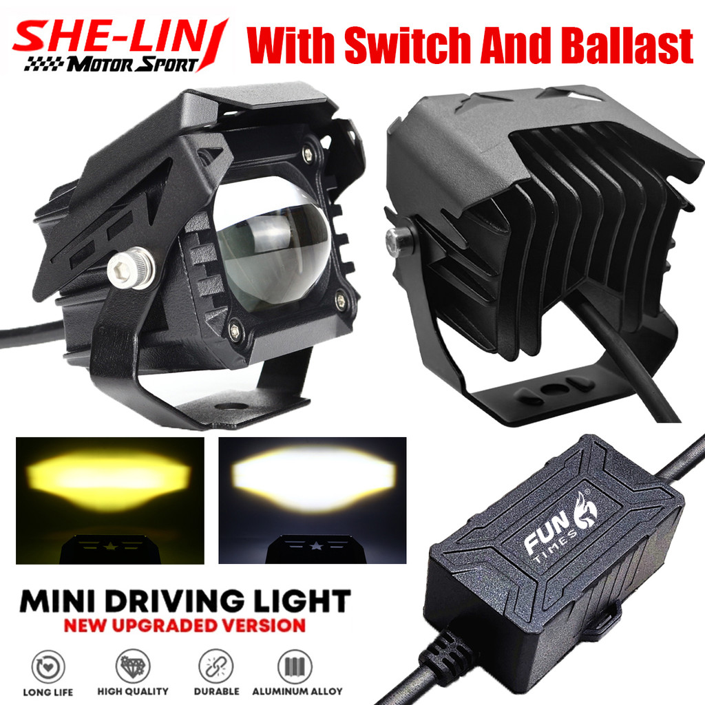 Mini Driving Light 120W Off-Road LED Work Light Fog Light With Switch ...