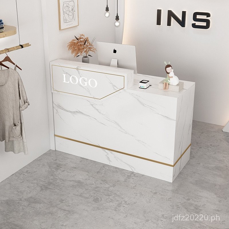 Reception Desk Counter Clothing Store Front Desk Shop Simple Bar Table ...