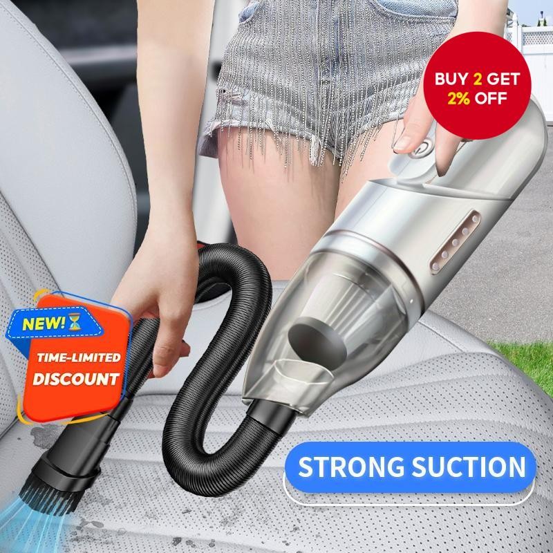 12V High Power Portable Vacuum Cleaner with Crevice Tool Filter Bag ...