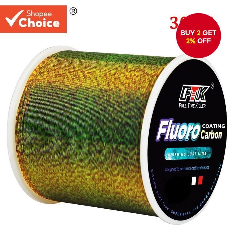 FTK 300M Fluorocarbon Coating Carbon Fiber Monofilament Leader Line ...