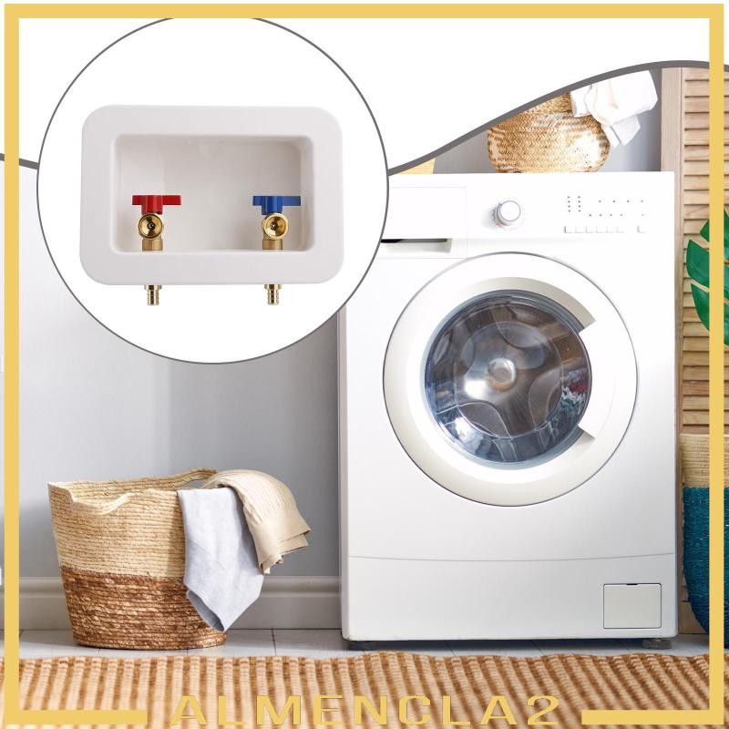 [Almencla2] Washing Machine Outlet Box Easy Installation Lightweight ...