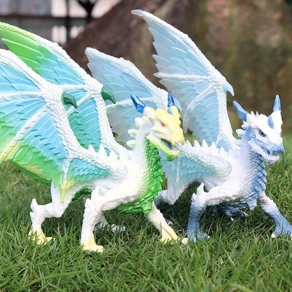 LACHAPELLE Ice Dragons Figure Toy Educational Pvc Large Fiery Dragons ...