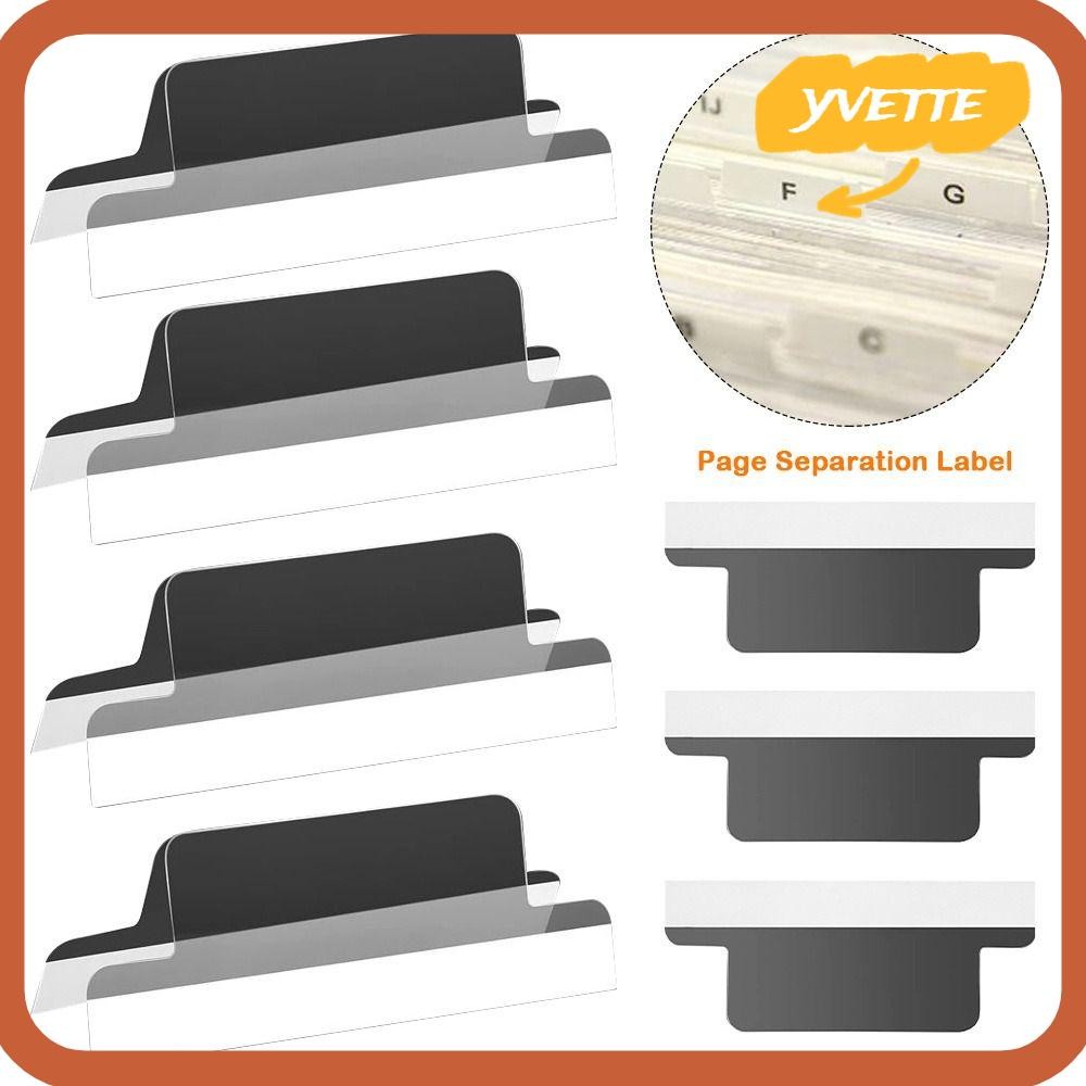 YVE 25pcs Index Tabs, Self-adhesive Page Separation File Storage Folder ...