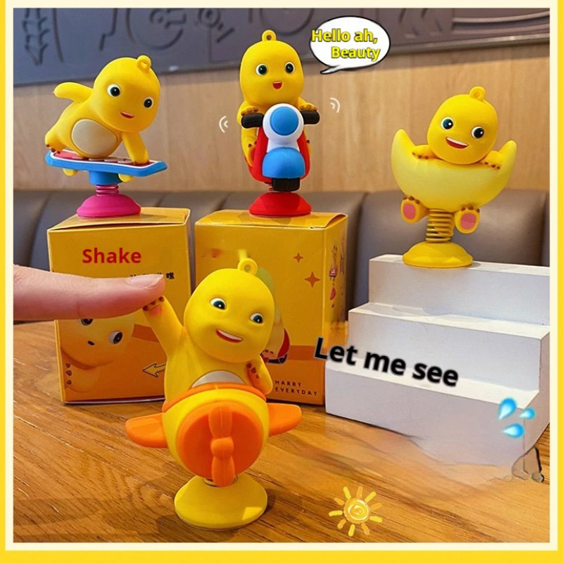 Spring Swing Nailong Doll Fun Milk Dragon Car Ornament Dashboard ...