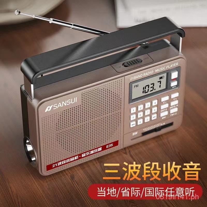 FM Portable Radio Sansui Speaker Mini Sound System E35Portable Card ...