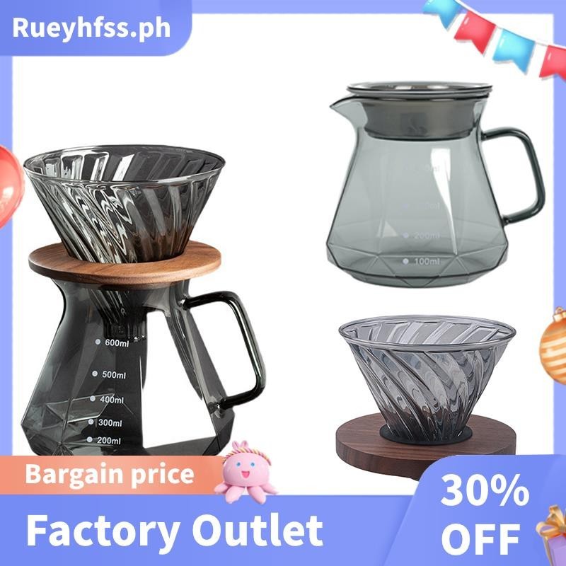Excellent Coffee Obsidian Diamond Hand-Brewed Coffee Sharing Pot Filter ...