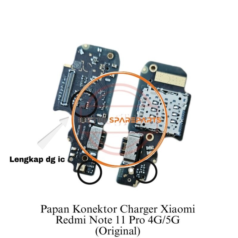 Pcb Charger Connector / Cas Con Board Xiaomi Redmi Note 11 Pro 4G/5G ...