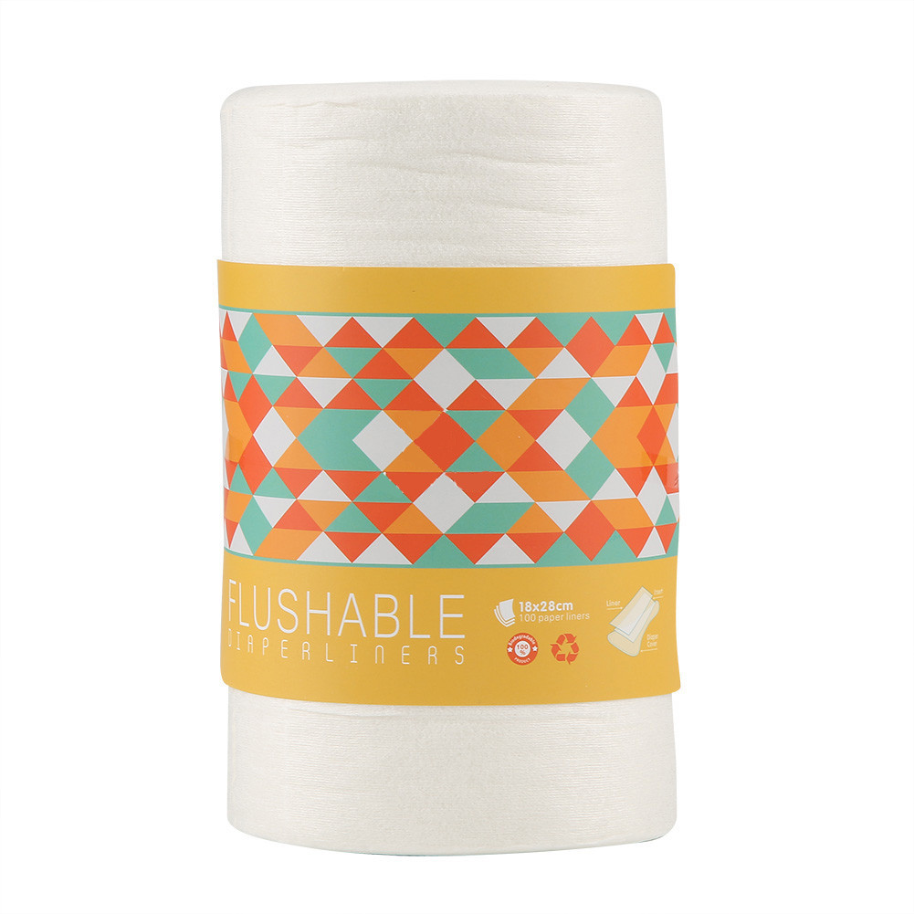 100pcs/roll Baby Disposable Diapers Biodegradable & Flushable Nappy ...