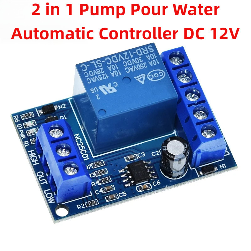 2 in 1 Pump Pour Water Automatic Controller DC 12V Liquid Level Sensor ...