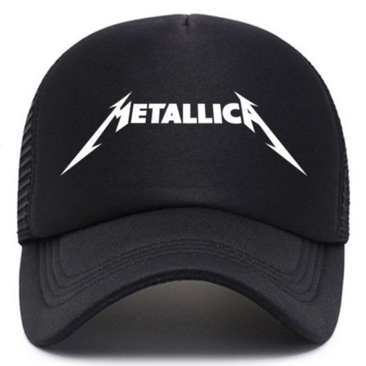 HIGH QUALITY METALLICA ROCK METAL BAND Mesh Cap Net Cap Trucker Hat ...