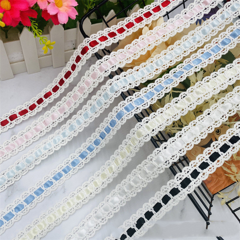 1 Yard Pleated Lace Edge Card Cover Handmade coquette binder Decorative ...