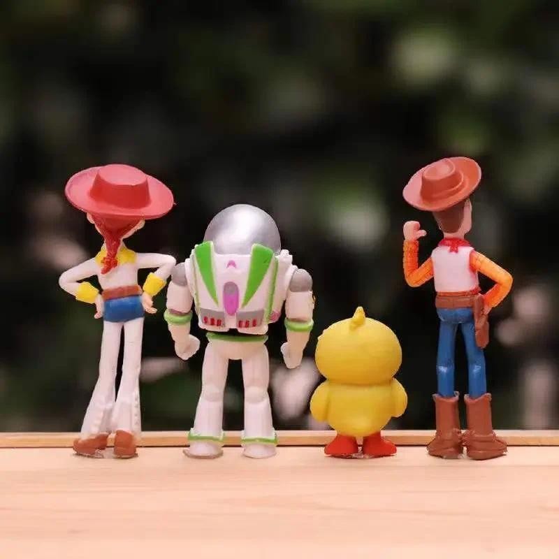 Toy Story 7PCS Action Figure Toys Woody Jessie Buzz Lightyear Forky Pig Bear Figura Model Set ...