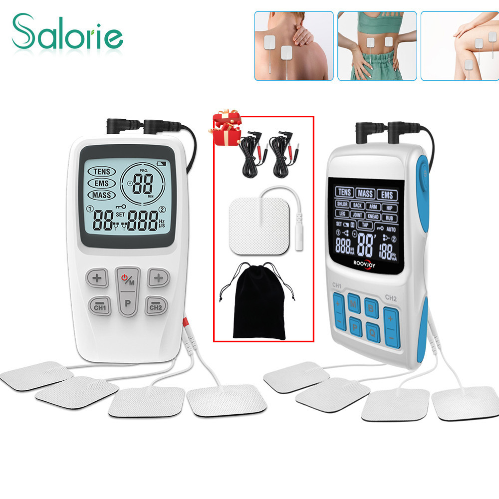 Portable Massager TENS Unit Electrotherapy Muscle Stimulator Pain ...