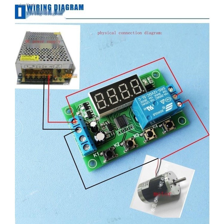 COD/Time relay module pulse trigger delay on and off timing loop circuit switch 5/12/24V ...