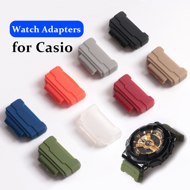 16mm TPU Rubber Watch Connectors Adapters for Casio G-SHOCK GA100 GA200 ...