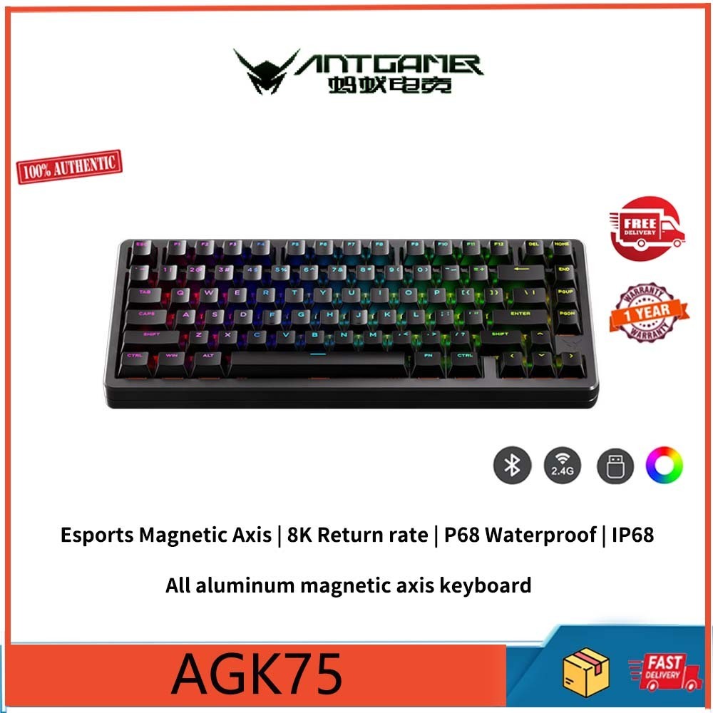 ANTGAMER AGK75 all aluminum customized three mode magnetic axis ...
