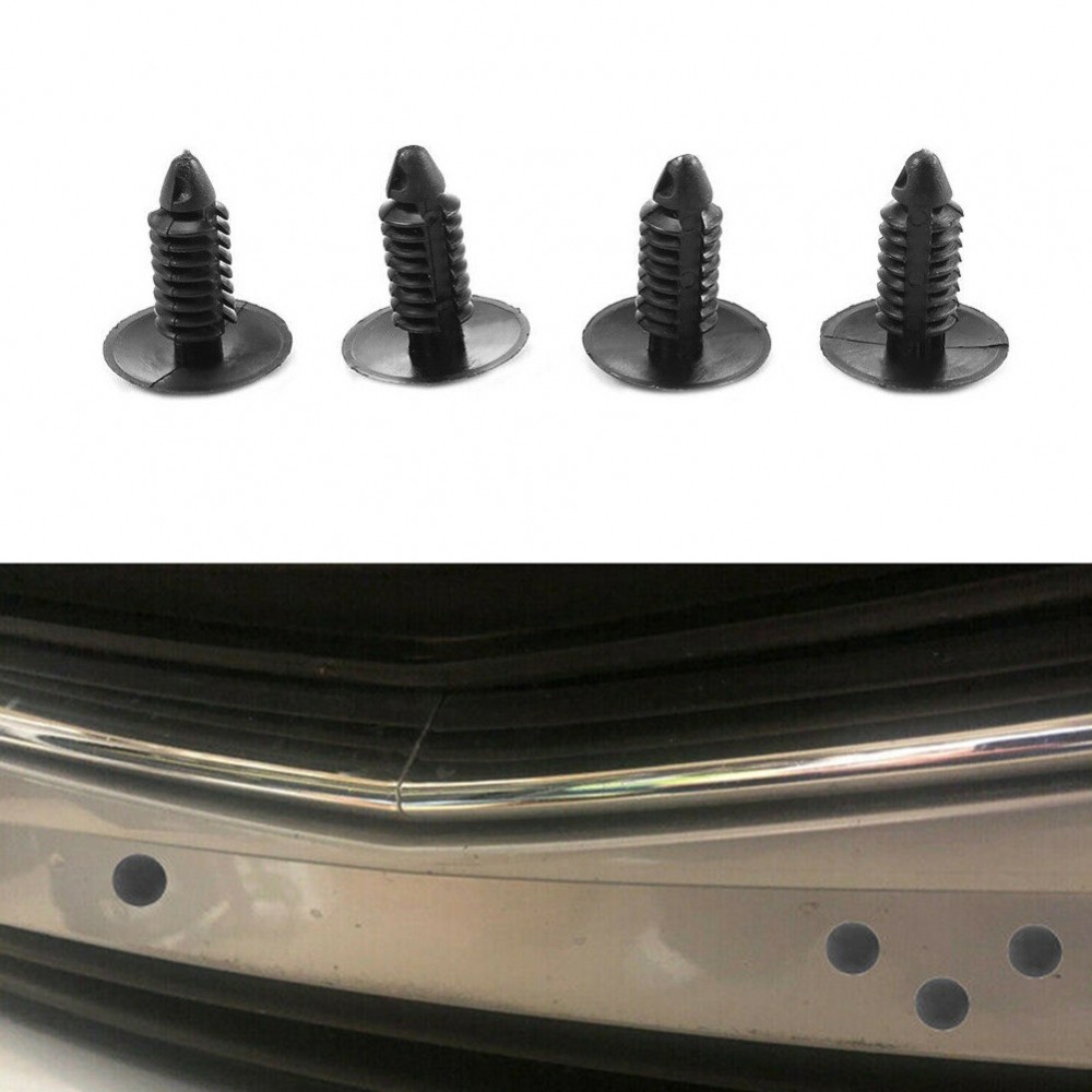 Bumper Accessories Set Of 4 7mm Hole Black For Front License Plate ...