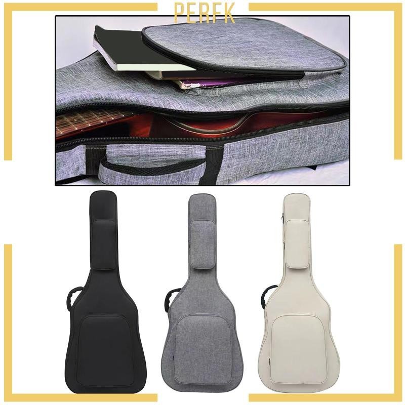 [Perfk] 41 inch Acoustic Guitar Bag W/Carrying Handle Backpack for ...