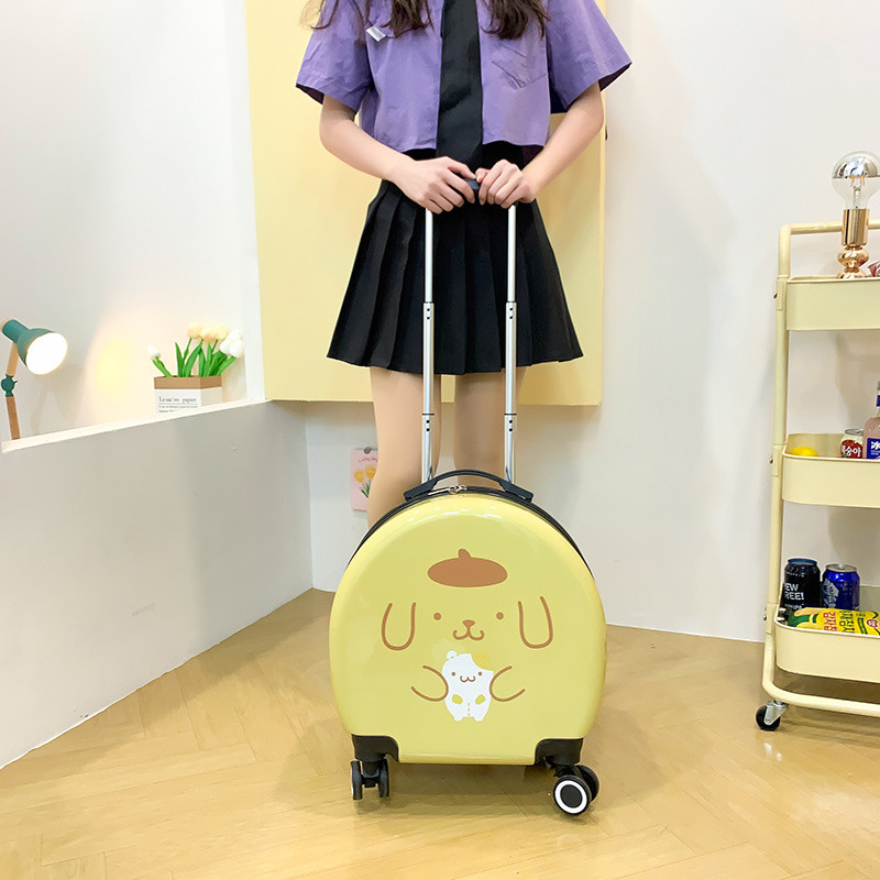 Kuromi Suitcase Small Cute Suitcase Universal Wheel Pudding Trolley ...