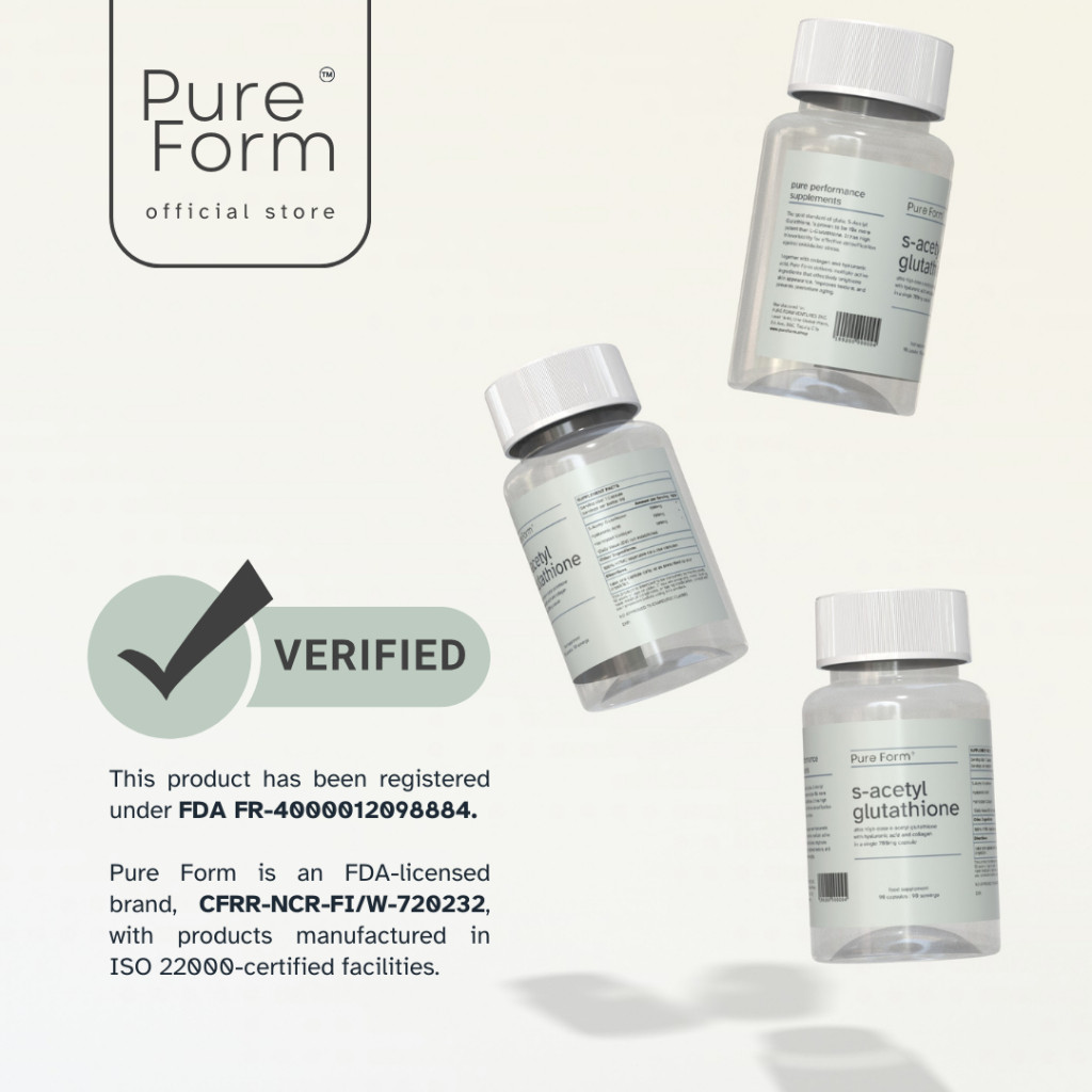 Pure Form S-Acetyl Glutathione WITH Collagen GLUTAGENC CAPSULES potent ...