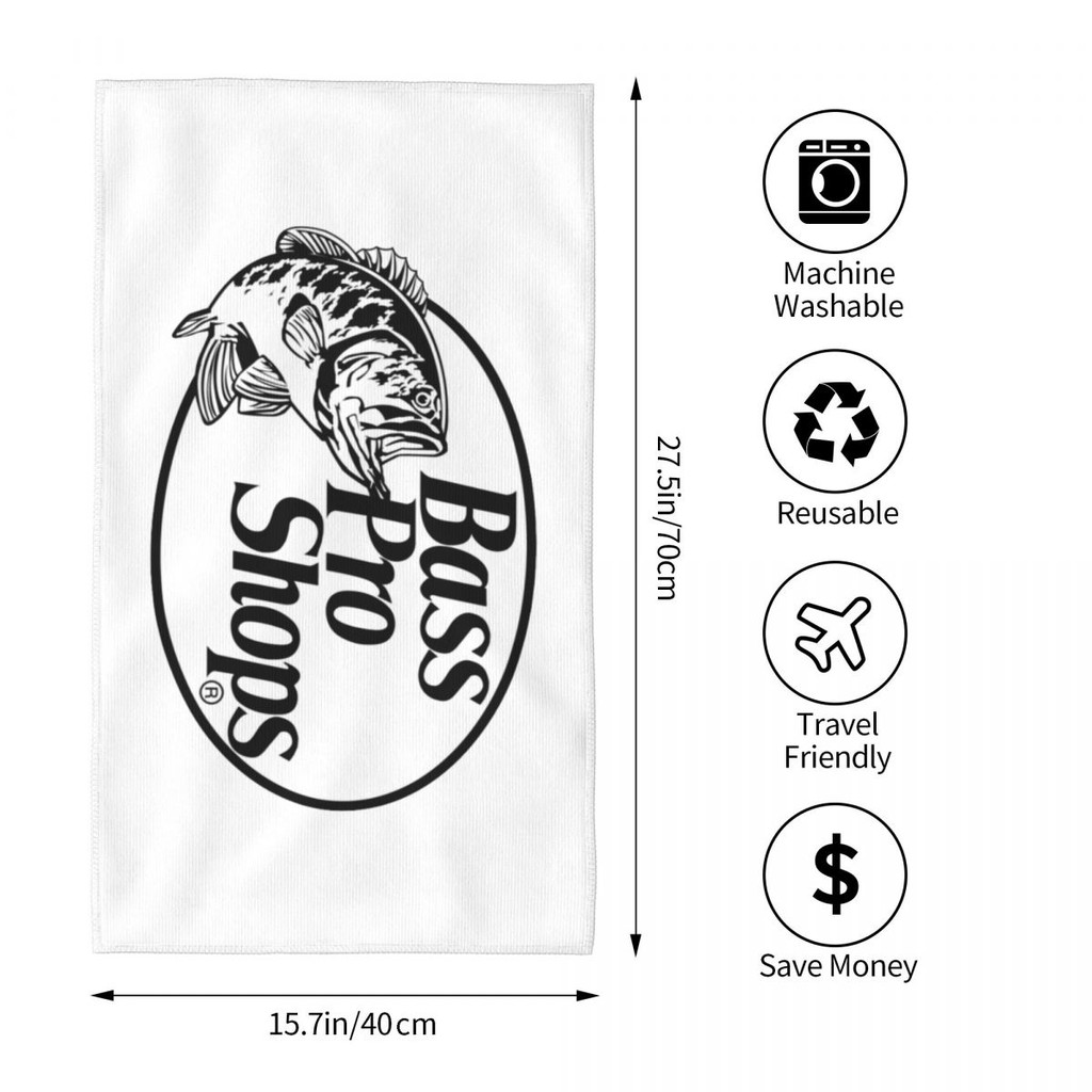 Bass Pro shops Absorbent Towel Square Towel Face Towel Head Towel Bath ...