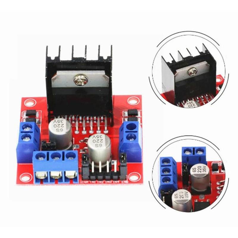 Motor Driver Controller Board Module Stepper Motor DC Dual H-Bridge L298N for Arduino Smart Car ...