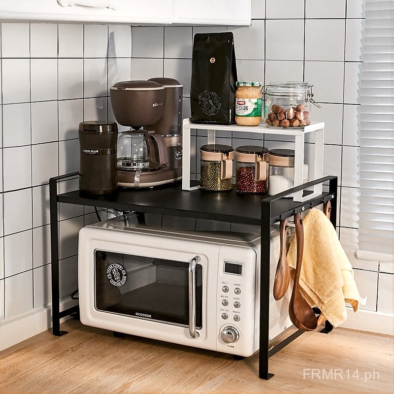7M9KKitchen Microwave Oven Shelf Japanese Table White Small Size ...