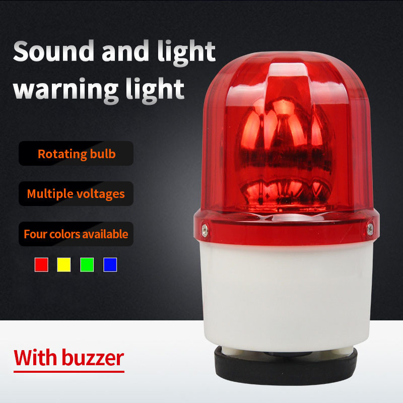 Waterproof Flash Warning Light, Rotating Sound and Light Alarm, Audible ...