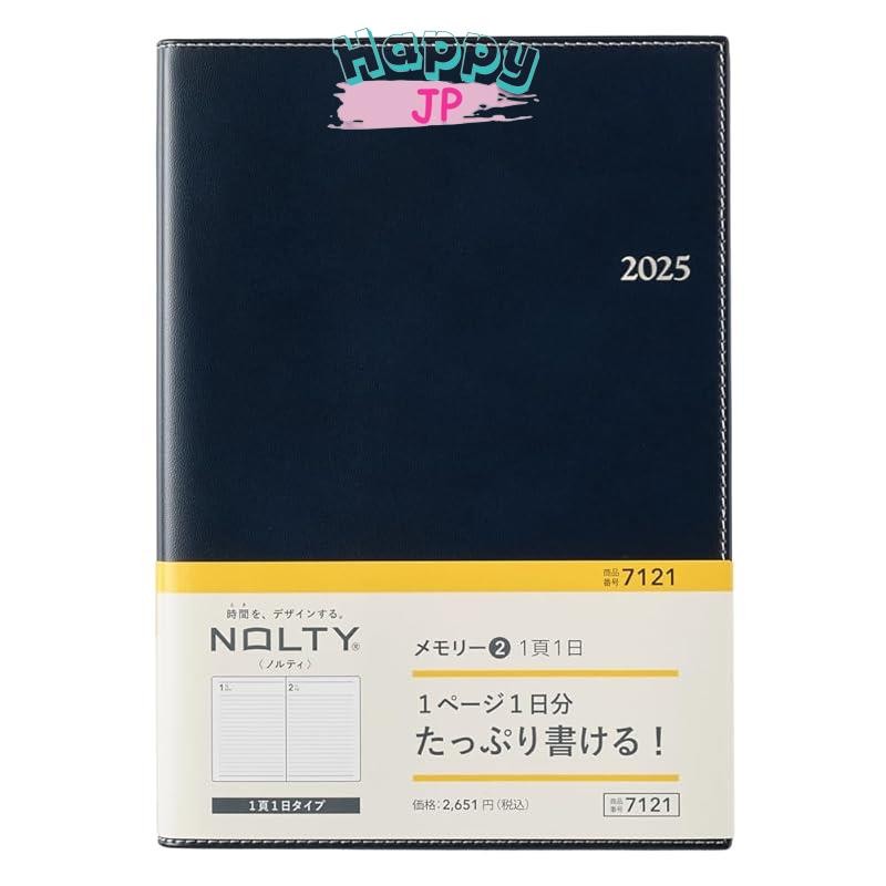NOLTY Planner 2025 A5 Daily Memory 2 Navy 7121 (Starts in January 2025 ...