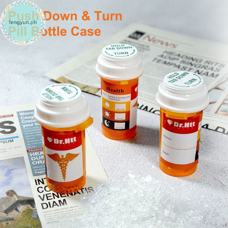fengyun 50ML Push Down & Turn Vial Container Pocket Plastic Storage ...