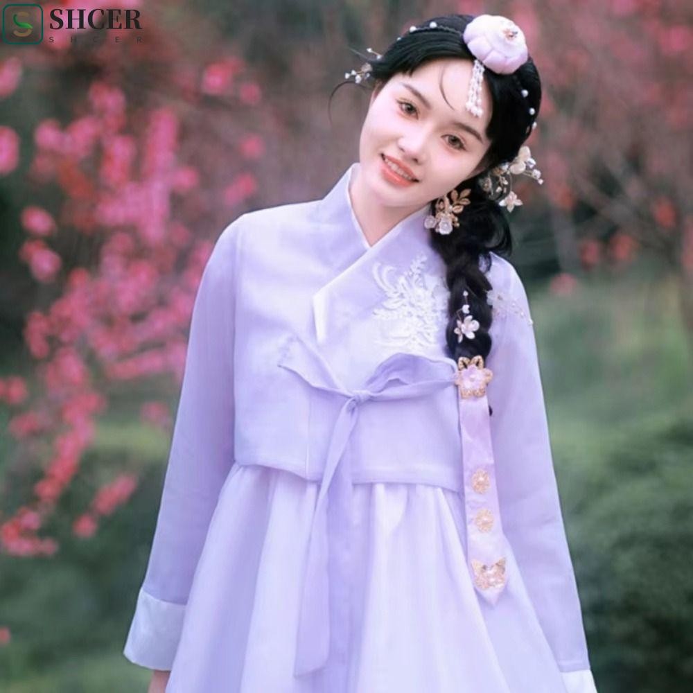 SHCER Korean Headband, Flower Butterfly Korean Hanbok Hairband, Retro ...