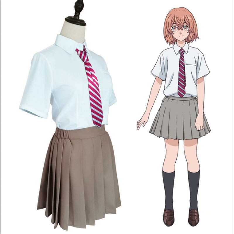 Tokyo Revengers Tachibana Hinata Hanagaki Takemichi cosplay Costume ...