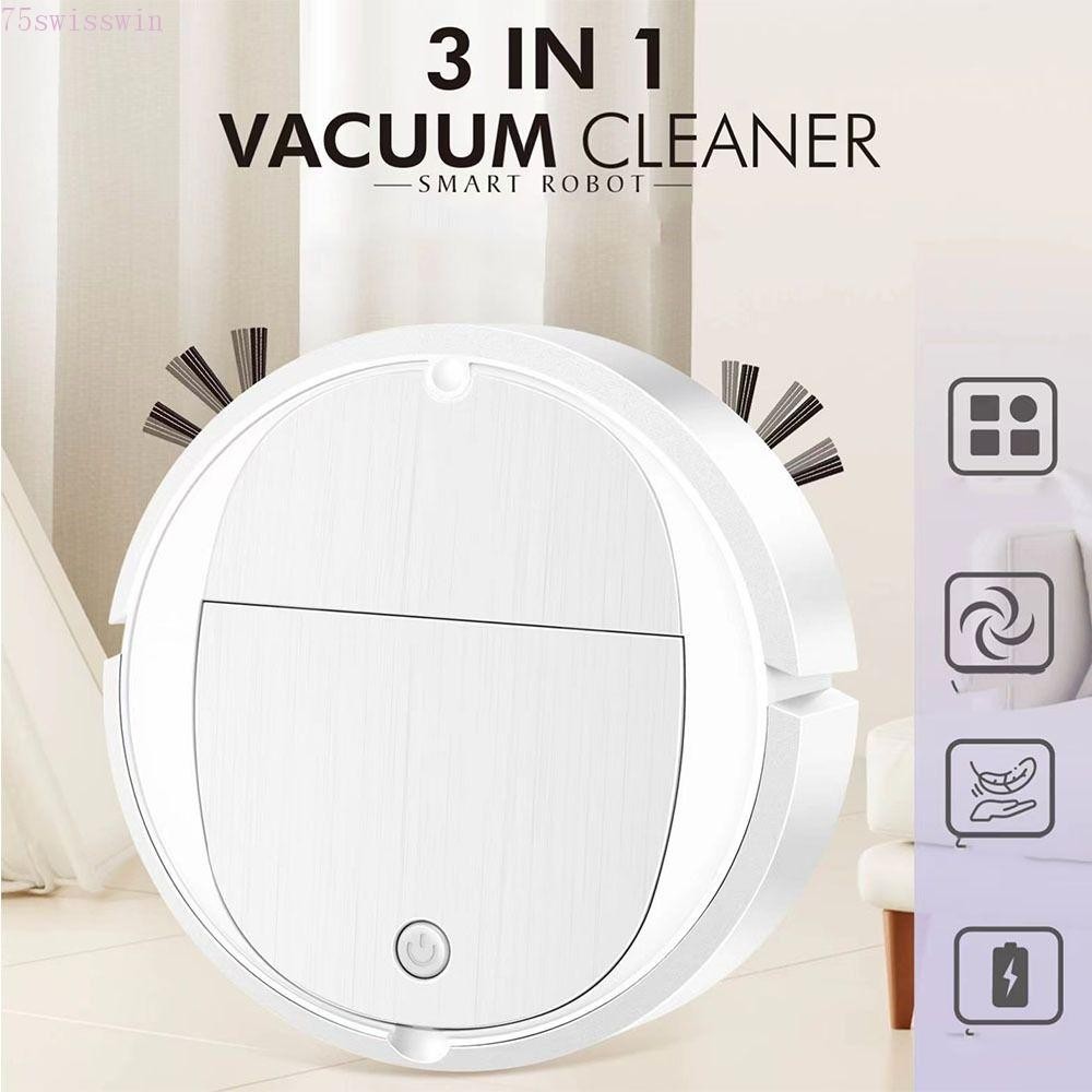 SWISSWIN Smart Sweeping Robot, 3 In 1 Cleaning Mini Sweeper Sweeping ...