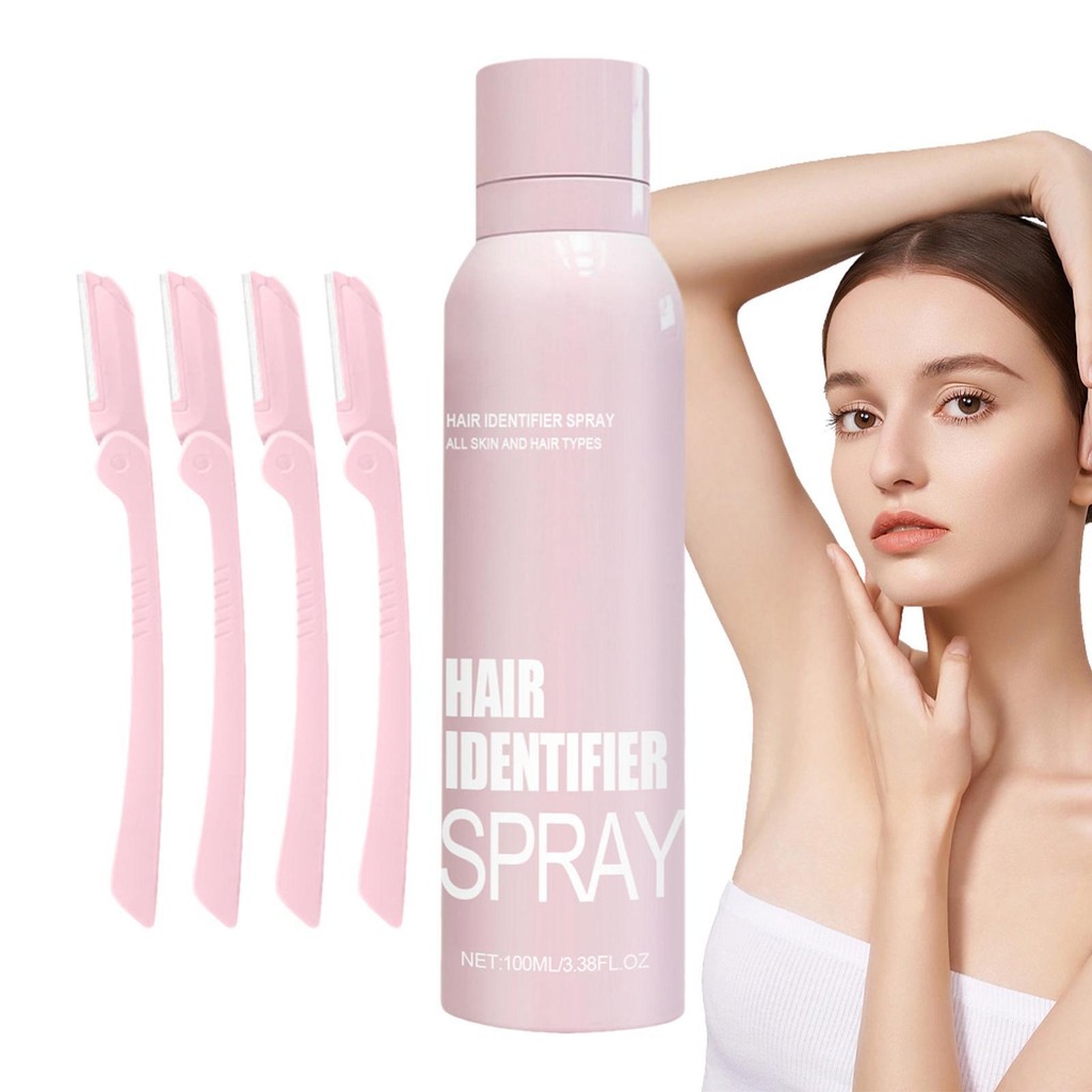 100ml Hair Identifying Spray Women Face Shaving Face Shaving Powder ...