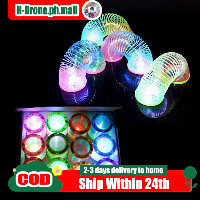 COD ⚡️Rainbow Coil Spring Toys, Games & Collectibles for Kids Party LED ...