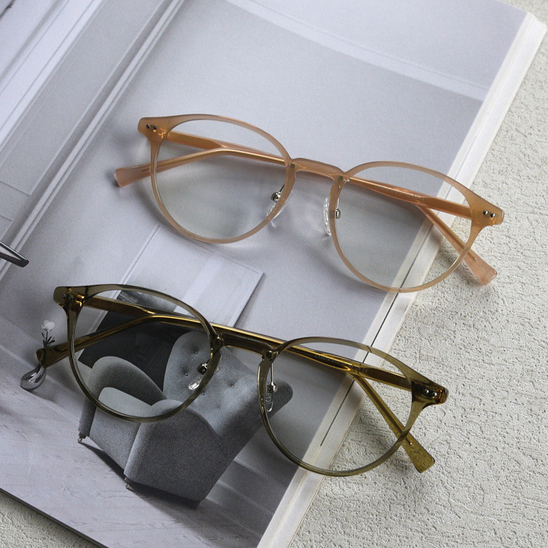Light TR90 Optical Glasses Frame Retro Korean Eyeglasses Men Women ...