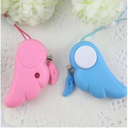 Cute Angel Wings Safety Alarm Keychain Personal Alarm Safety Emergency ...