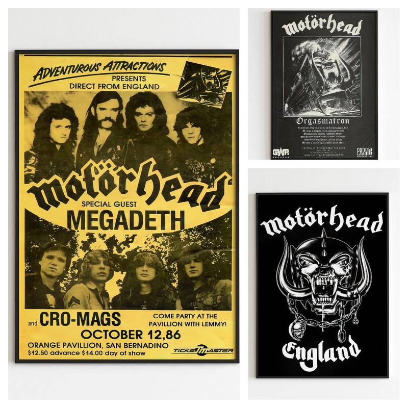 Motorhead Poster Motorhead Concert Poster Rock Poster Motorhead ...