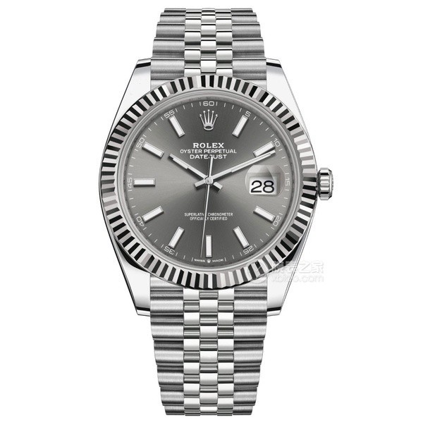 Trendy Simple Automatic Men's Watch，ROLEX Datejust Elegant Luxury Gray ...