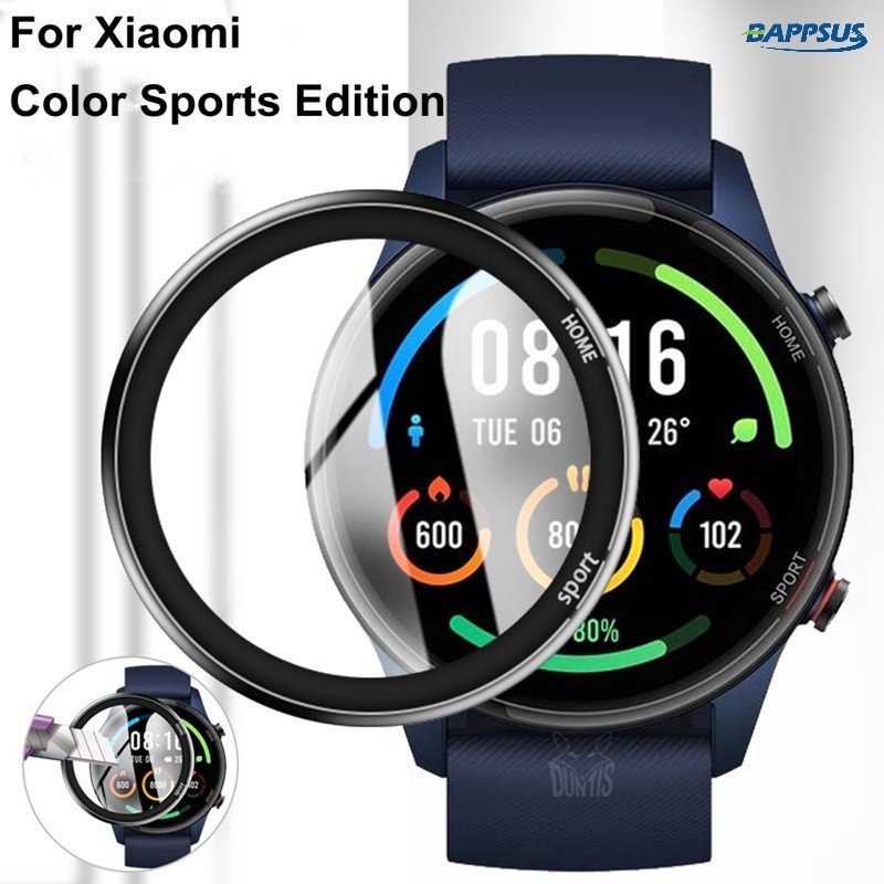 Curved Edge Full Soft Protective Film For Xiaomi Watch Mi Color Sports ...
