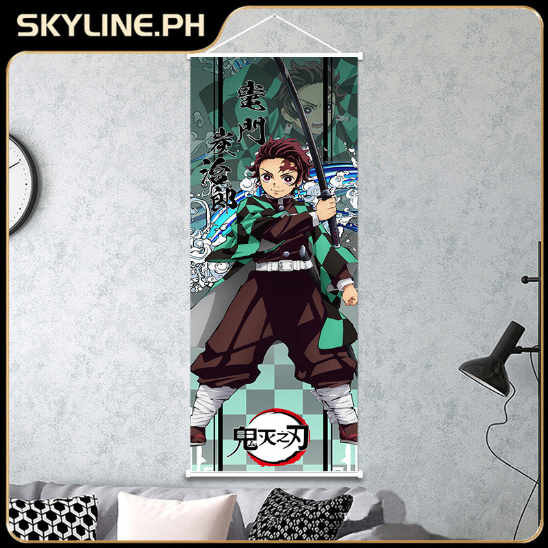 Two Dimensional Anime Demon Slayer Scroll Kamado Tanjirou Hanging ...