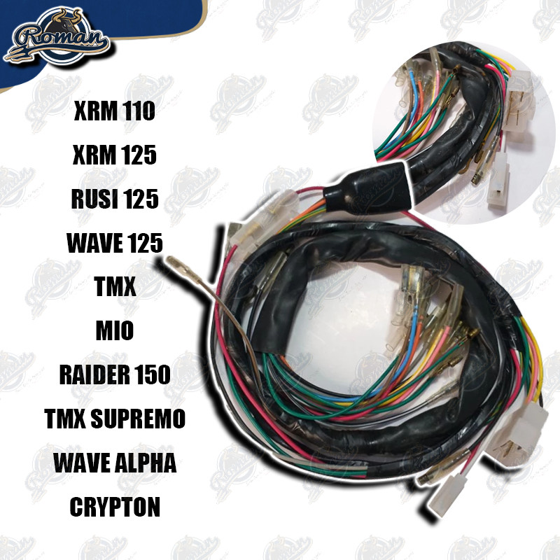 ROMAN Wire Harness for Motorcycle XRM 125/RUSI 125/WAVE/TMX/MIO/RAIDER ...
