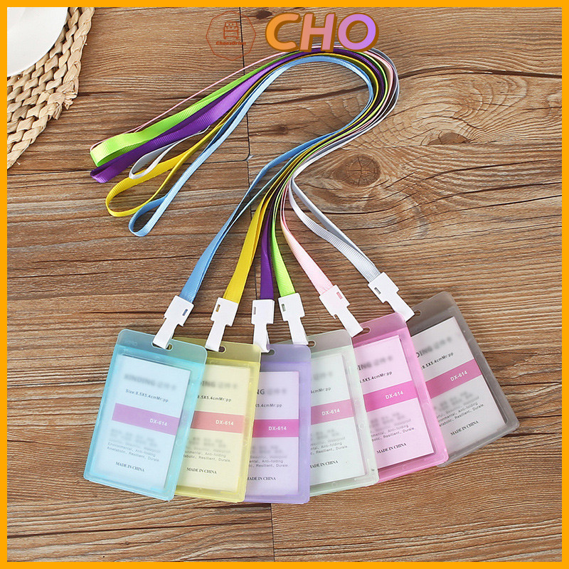 CHO⭐Double-sided Transparent Work Permit Card Cover Bus Card Card ...