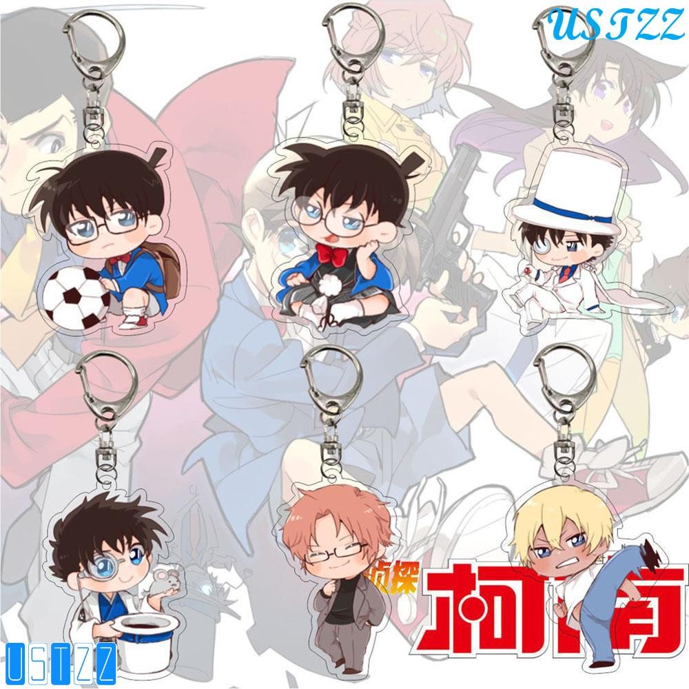 USTZZ Conan Keychain Shinichi Acrylic Scultures Miniatures Japanese ...