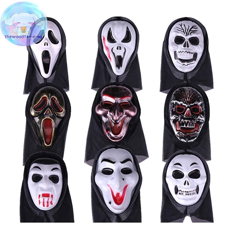thewoodfameing Realistic Movie Scary Ghost Mask Halloween Creepy Devil ...