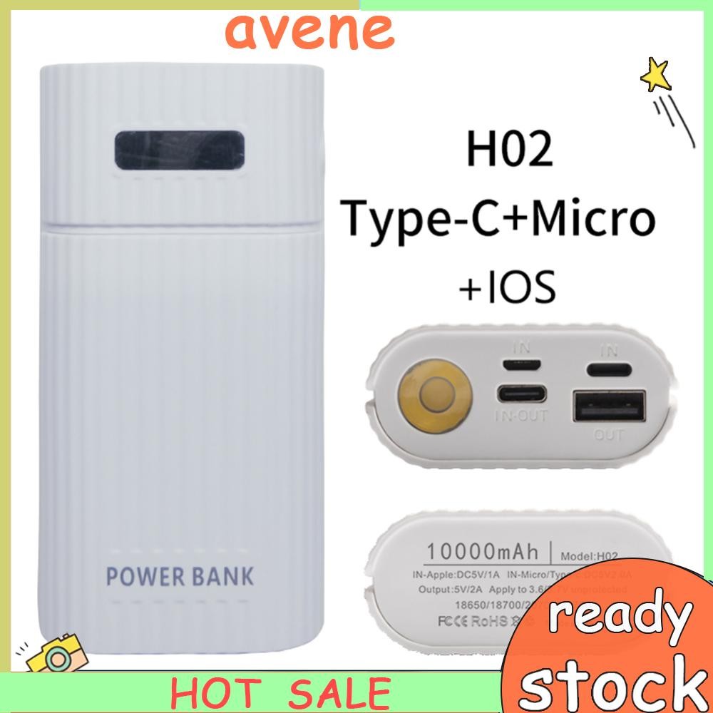 DIY Power Bank Kit Box Case 18650/18700/20700/21700 Battery Charger ...